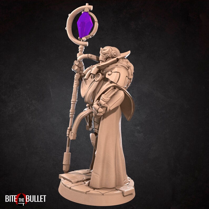 Warforged Warlock Miniature Tabletop RPG Miniature Bite - Etsy