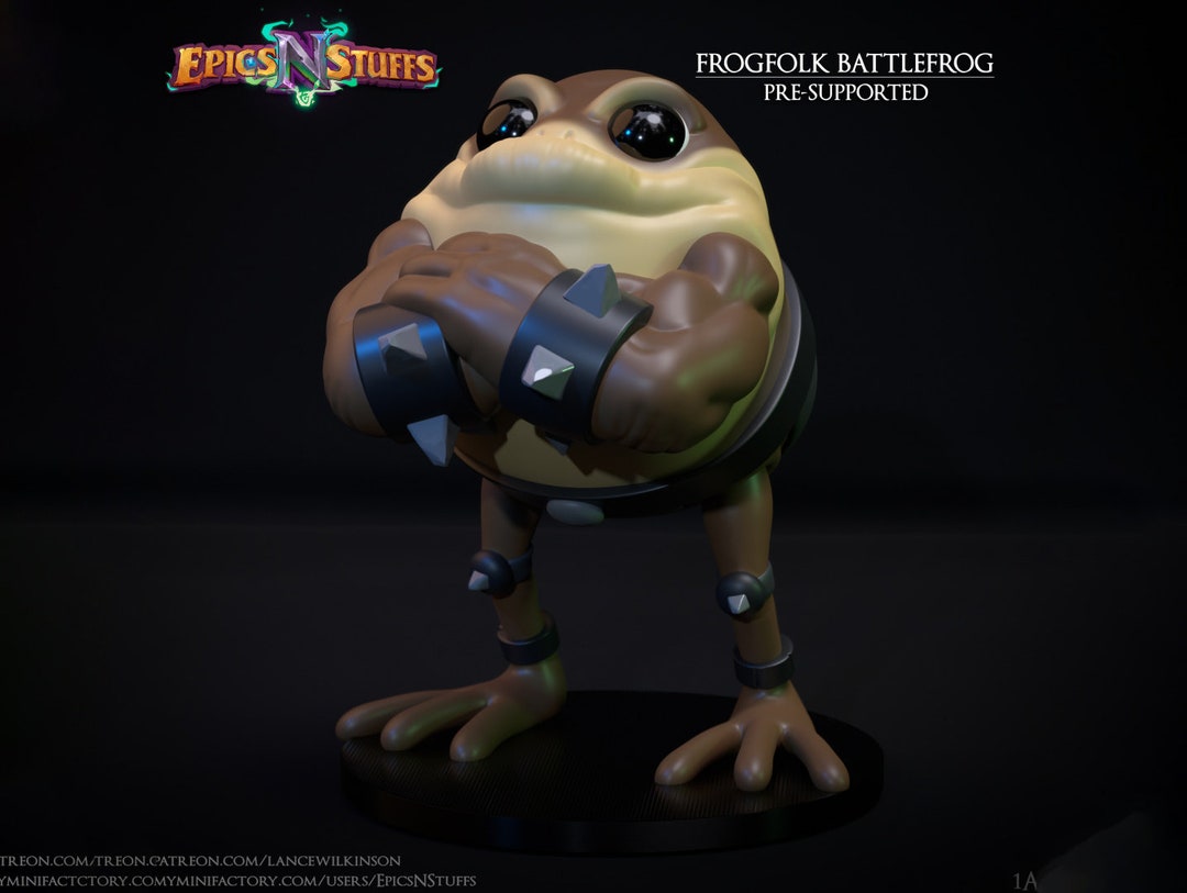 Battle Toad Miniature Tabletop RPG Miniature Epic - Etsy