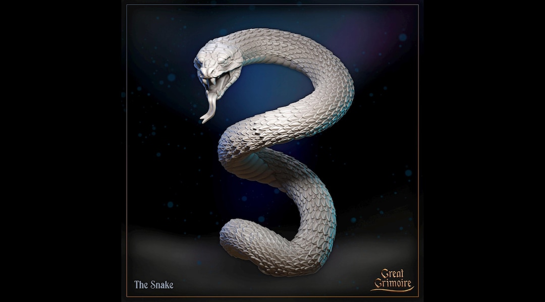 Snake Miniature | Tabletop RPG Miniature | Great Grimoire | Roleplaying ...