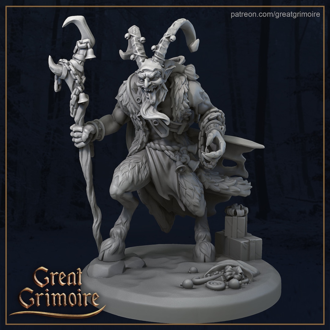 Krampus Miniature | Tabletop RPG Miniature | Great Grimoire ...