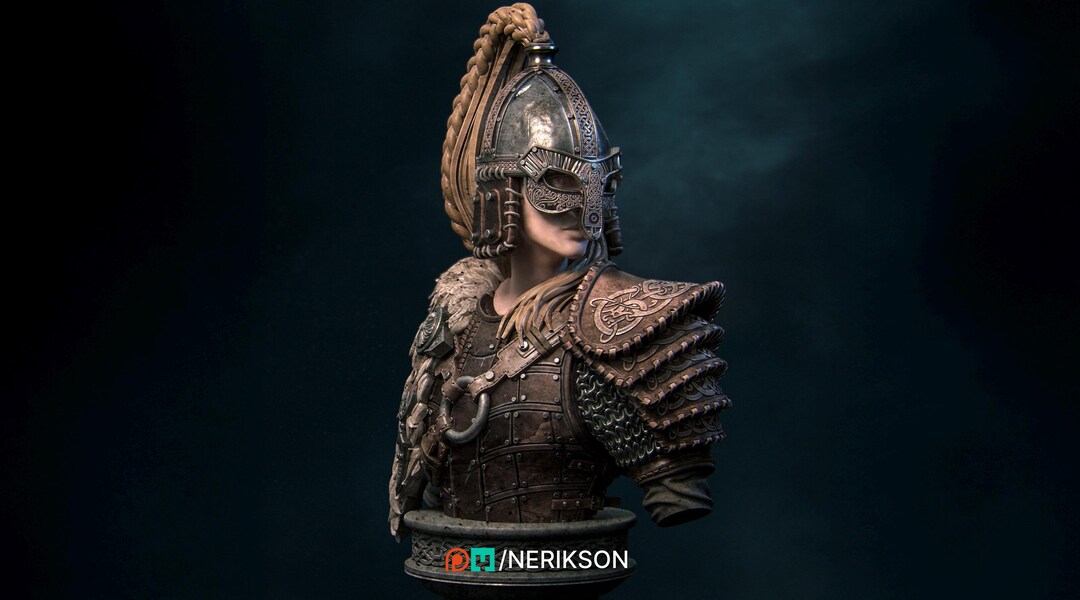 Female Conqueror Bust, Thyra | Tabletop RPG Miniature | Nerikson ...