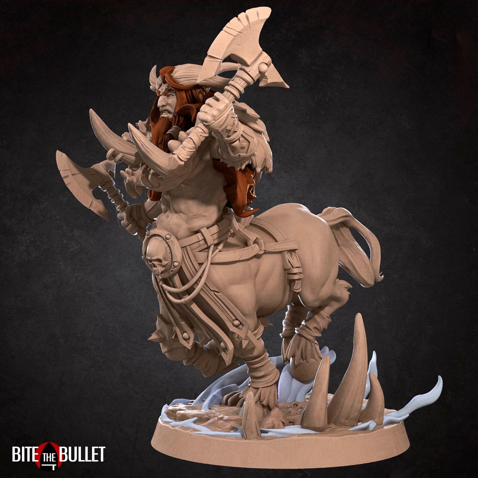 Centaur Barbarian Miniature Tabletop RPG Miniature Bite - Etsy