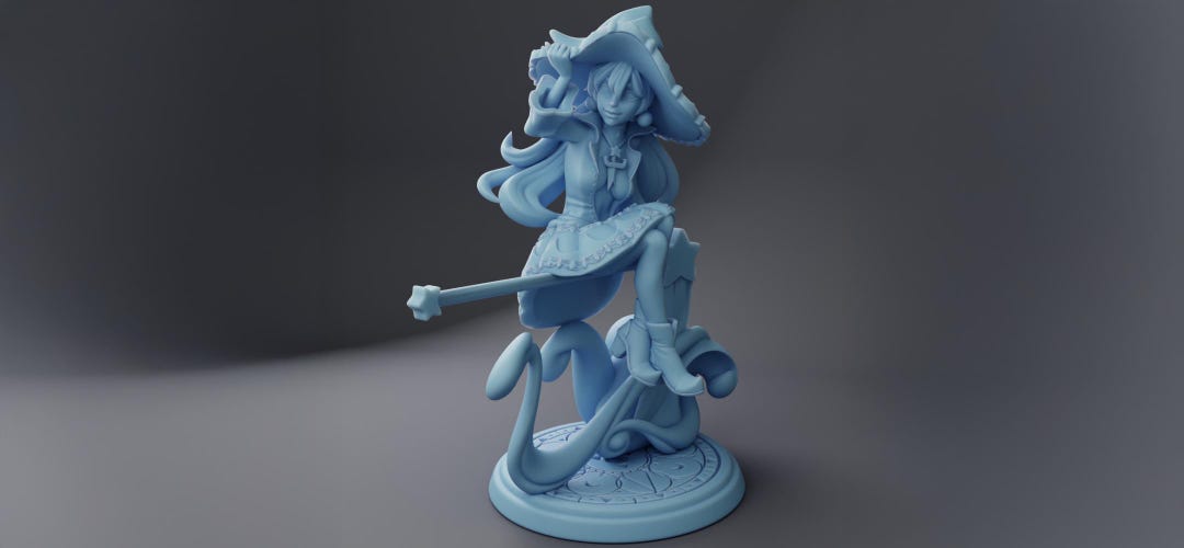 Witch Miniature, Sybil | Twin Goddess Miniatures | Tabletop RPG ...