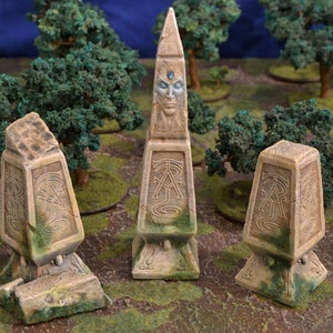 Elven Ruin Pillar Set Terrain Scenery | Makers Anvil | Roleplaying 3D ...