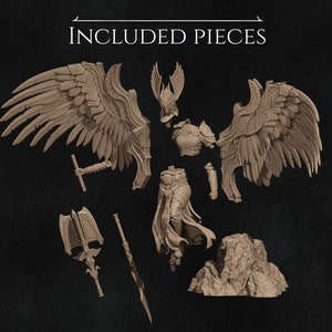 Valkyrie Miniature, Revna | Tabletop RPG Miniature | Nerikson ...