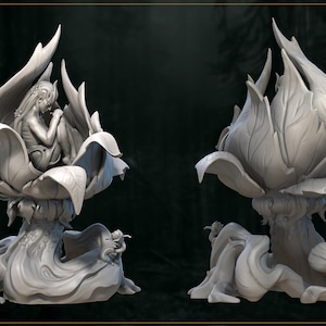 Forest Nymph Miniature, Nysa | Tabletop RPG Miniature | Great Grimoire ...