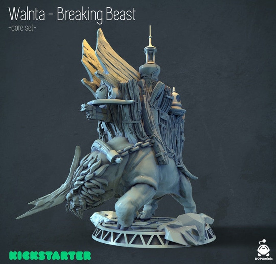 Giant Beast Miniature Tabletop RPG Miniature Woodland Tribe Roleplaying ...
