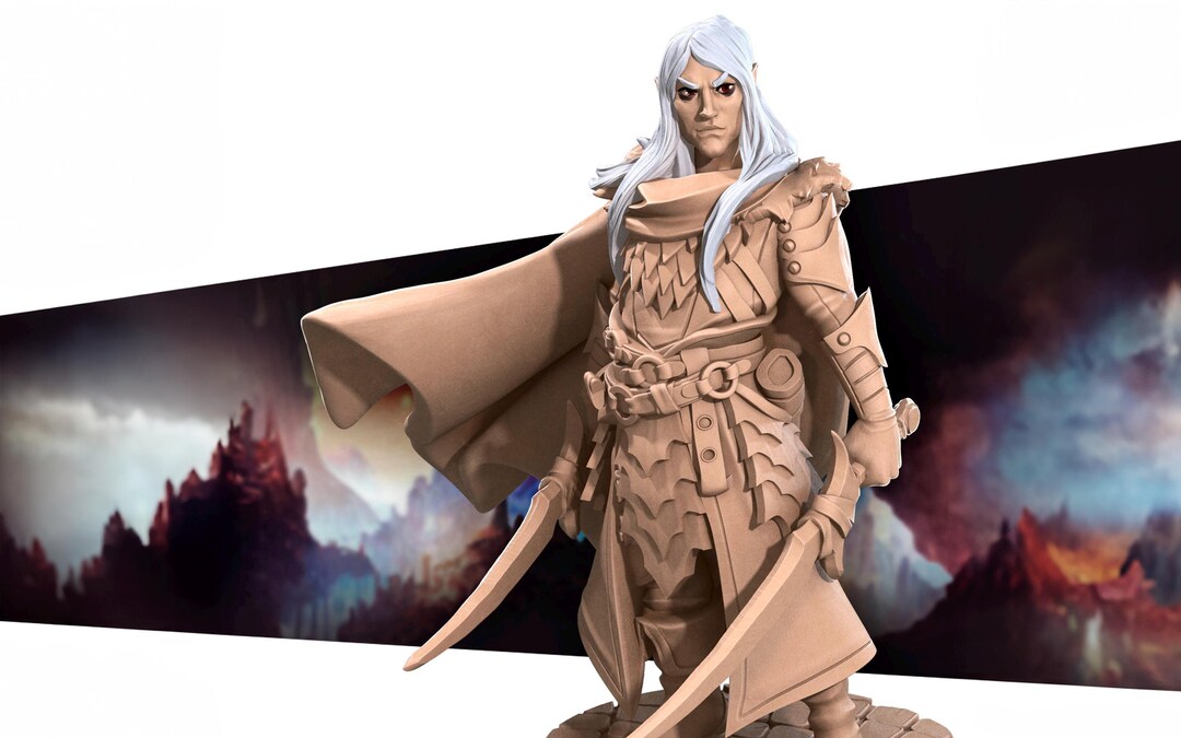 Drow Ranger Miniature | Tabletop RPG Miniature | Bite the Bullet ...