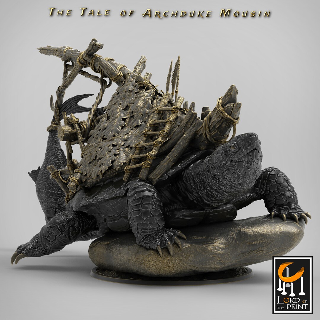 Giant Turtle Miniature Tabletop RPG Miniature Rescale Miniature ...