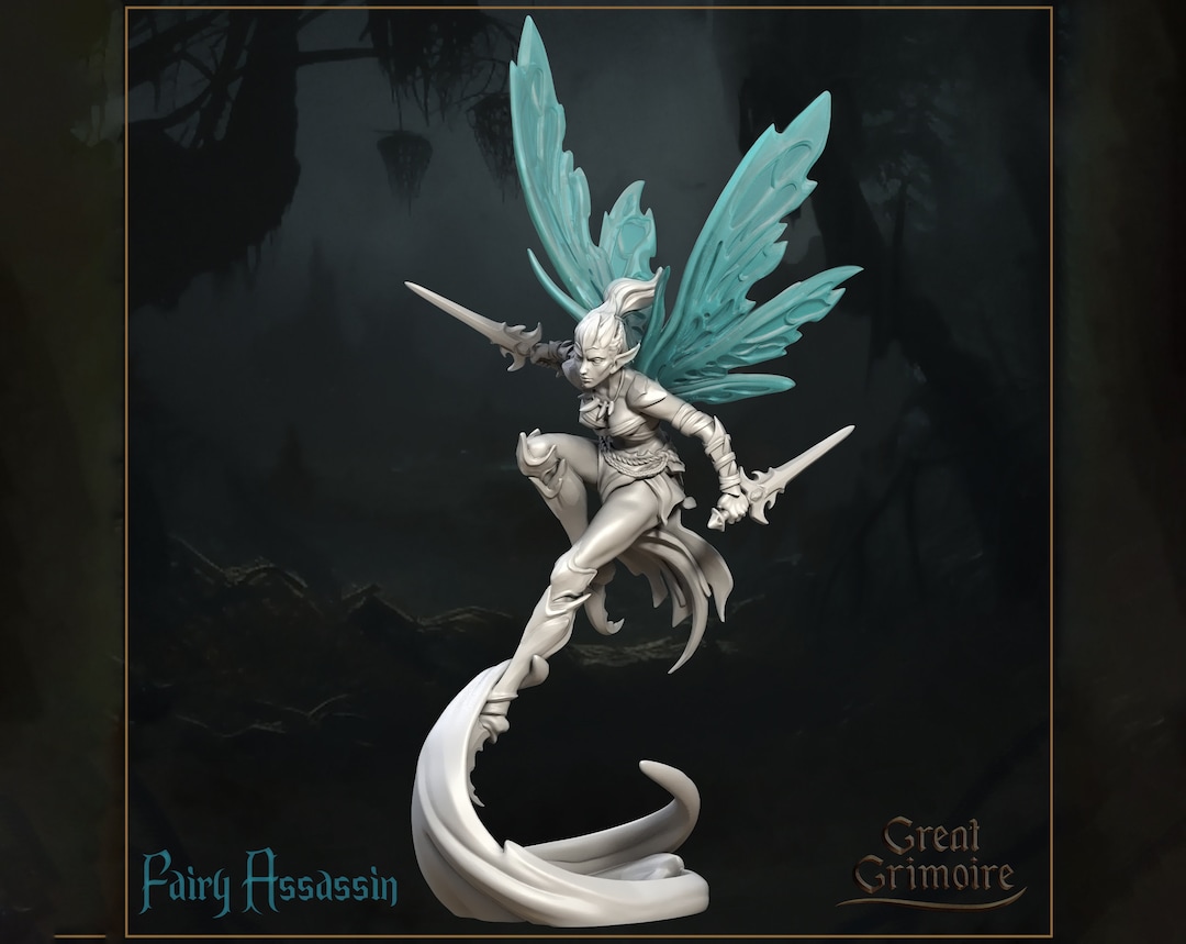 Female Fairy Assassin Miniature | Tabletop RPG Miniature | Great ...