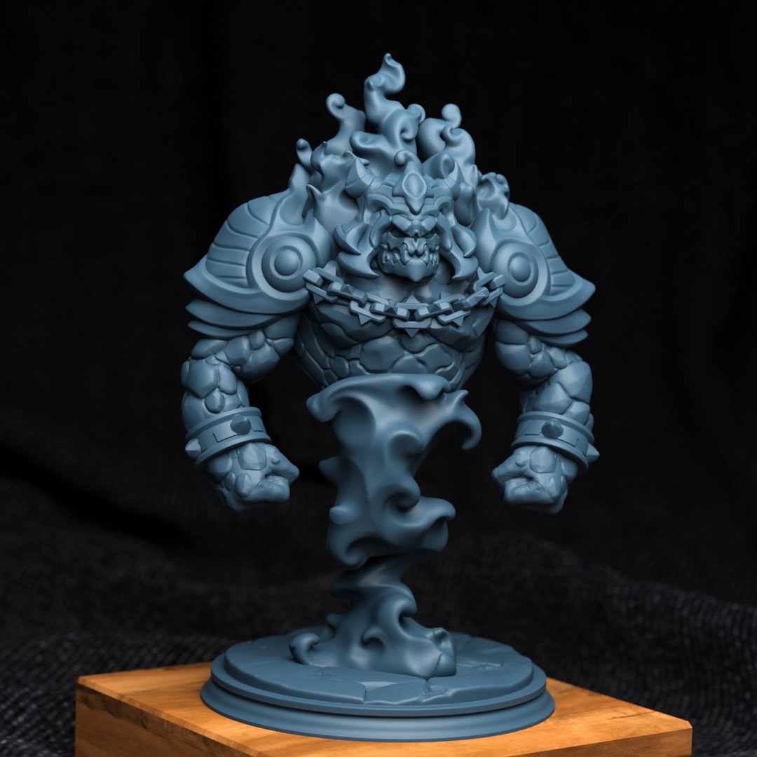 Fire Elemental Miniature / Tabletop RPG Miniature / Creature Armory ...