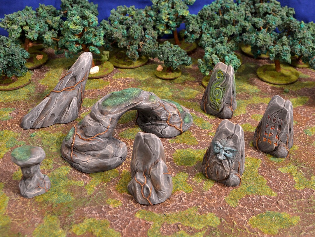 Magical Forest Stone Set Terrain Scenery | Makers Anvil | Roleplaying ...