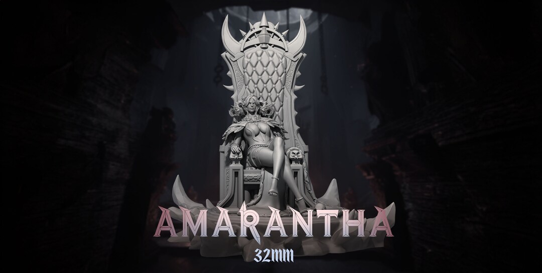 Queen Miniature, Amarantha | Tabletop RPG Miniature | Dungeons and ...