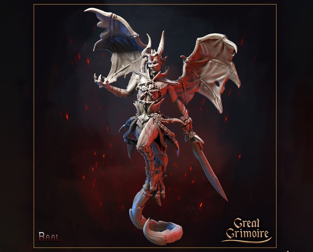 Female Demon Miniature Tabletop RPG Miniature Great Grimoire ...