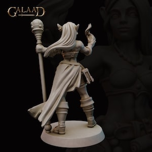 Female Elf Wizard Miniature Tabletop RPG Miniature Galaad - Etsy