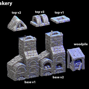 Bakery Medieval Building | Roleplaying 3D Printed Fantasy Scenery ...
