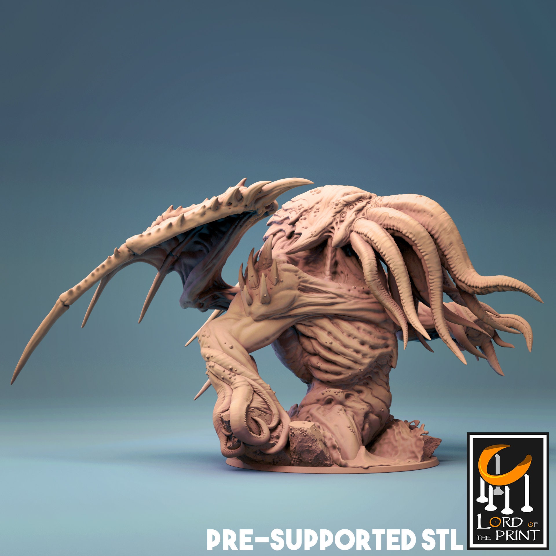 Cthulhu Miniature Tabletop RPG Miniature Lord of the Print - Etsy