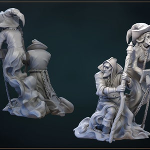 Ghost Mage Miniature | Tabletop RPG Miniature | Great Grimoire ...