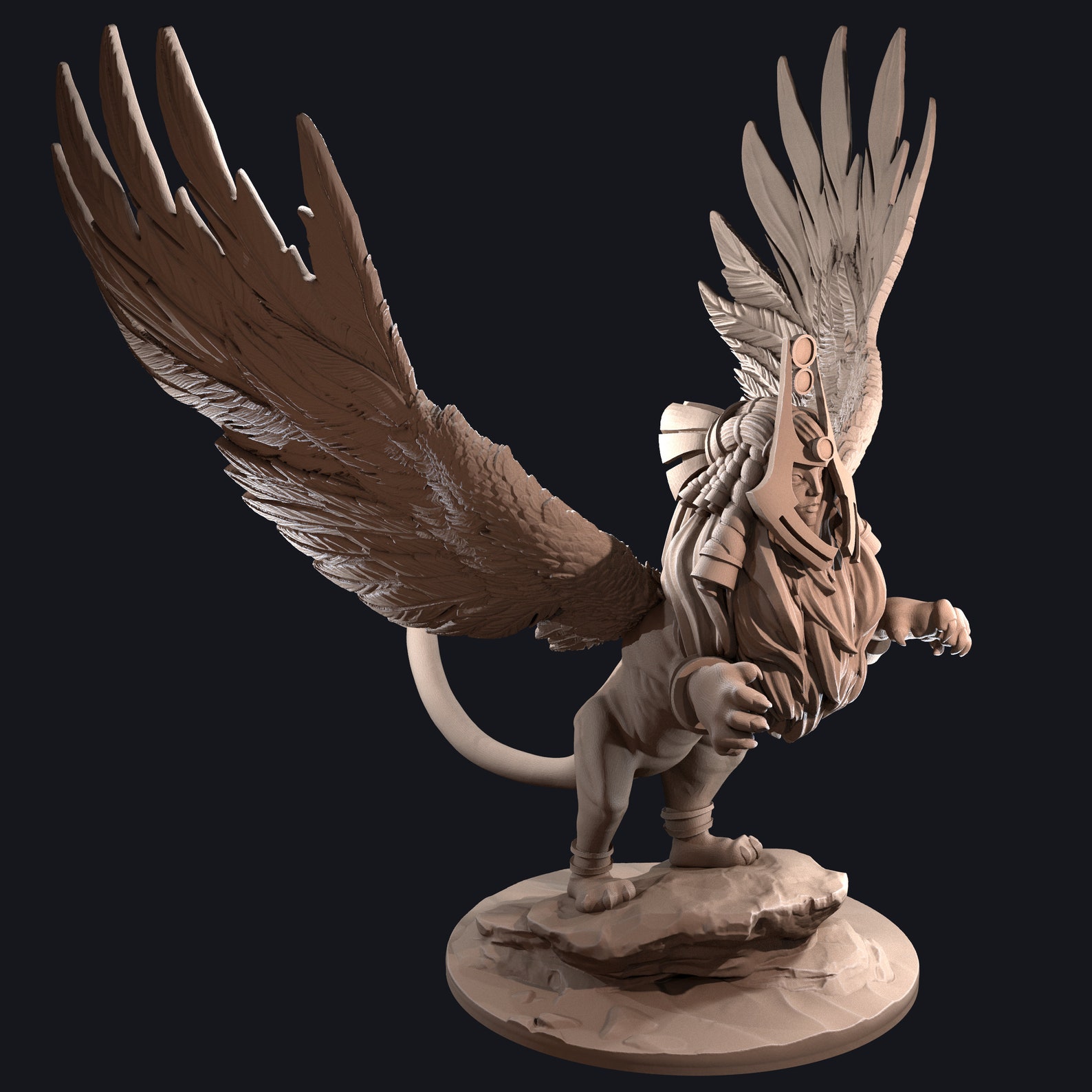 Sphinx Miniature Tabletop RPG Miniature Dragon Trappers Lodge ...