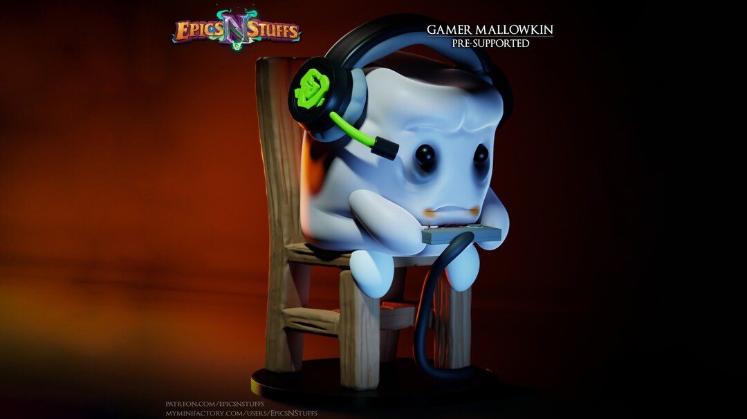 Marshmallow Gamer Miniature Tabletop RPG Miniature Epic 'N' Stuff ...