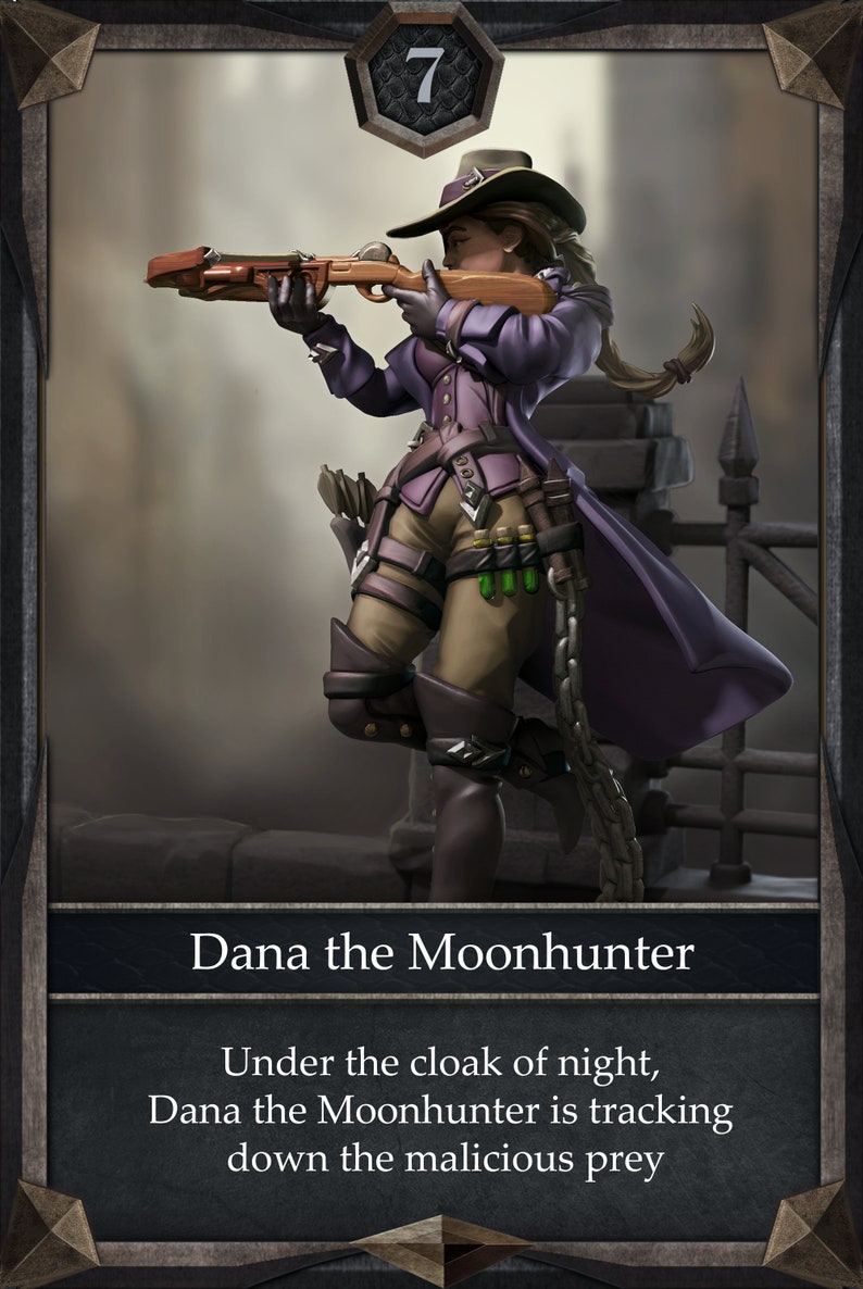 Female Hunter Miniature Dana Tabletop RPG Miniature Great - Etsy