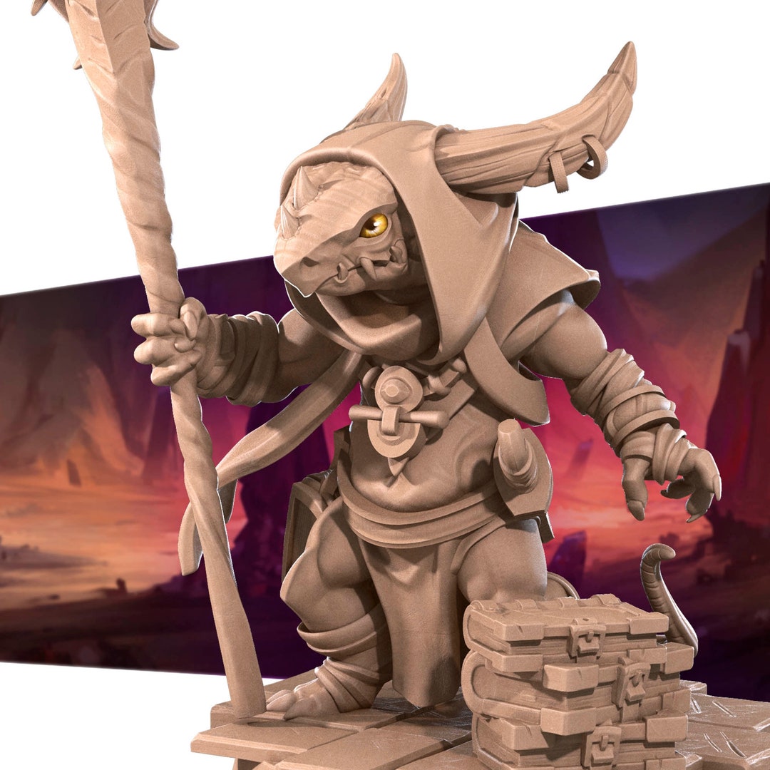 Kobold Cleric Miniature Tabletop RPG Miniature Bite the Bullet ...
