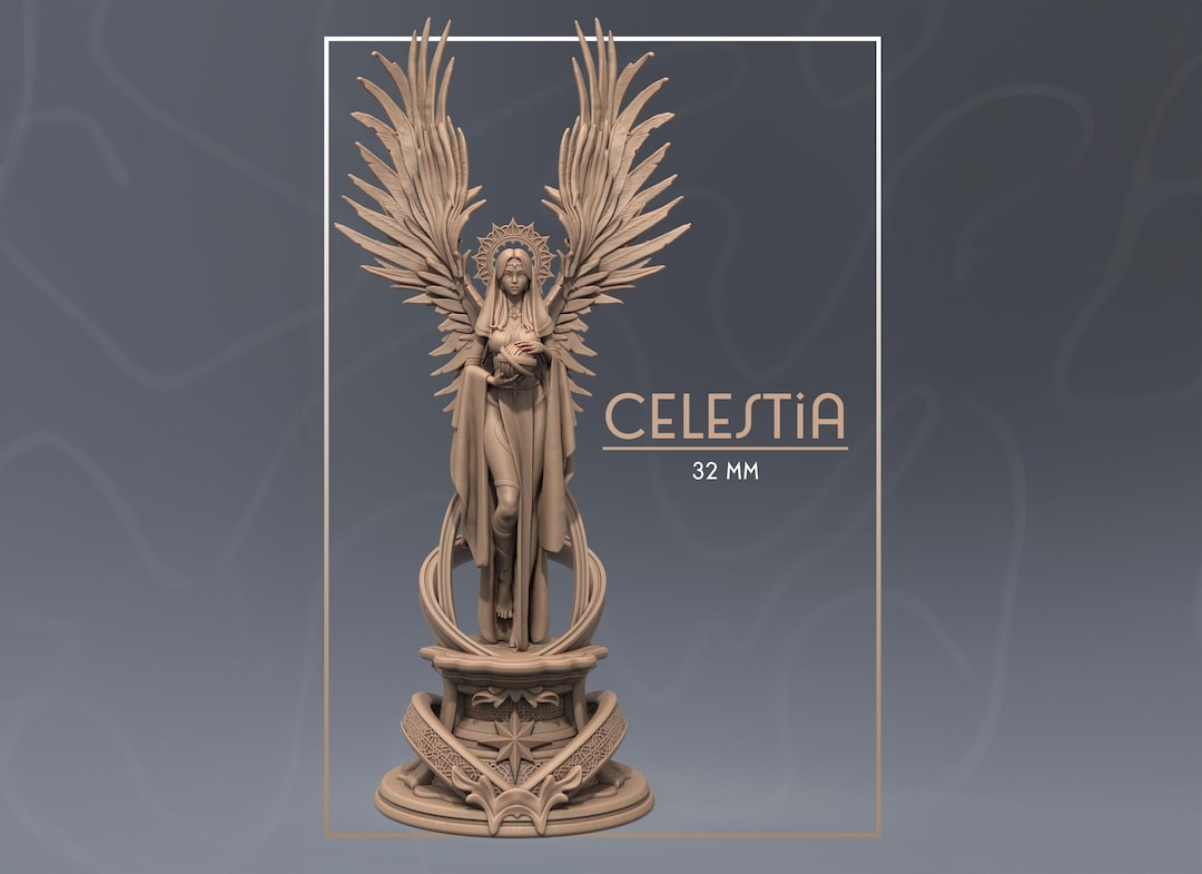 Angel Miniature, Celestia Tabletop RPG Miniature Dungeons and Maidens ...