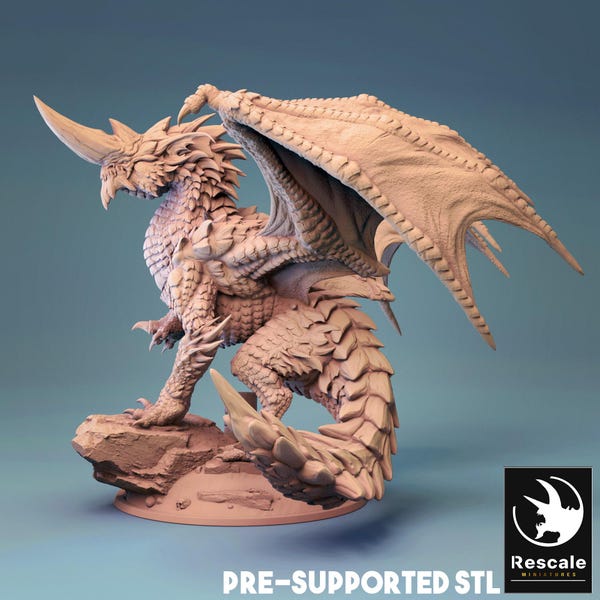 Crimson Colossal Blue Dragon - Etsy Canada