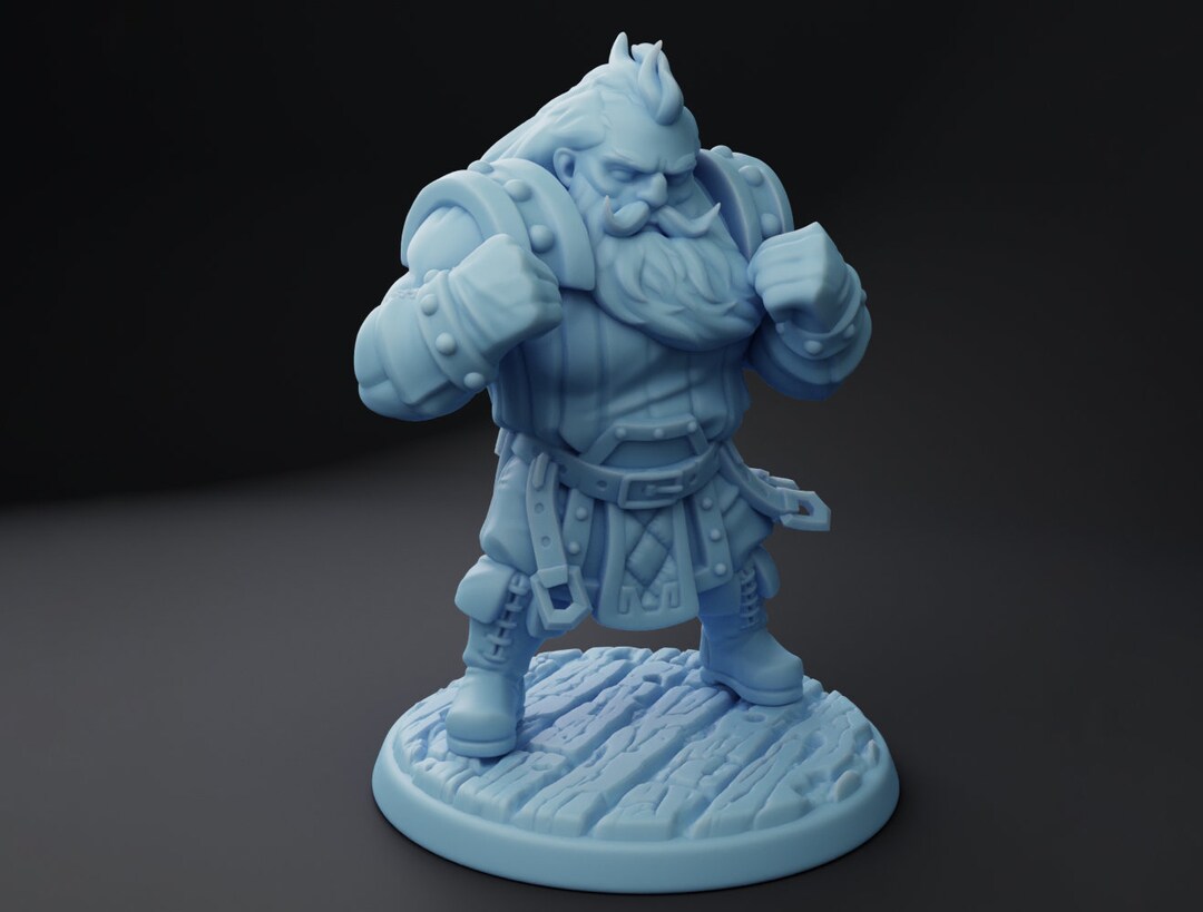 Dwarf Monk Miniature Storgen Twin Goddess Miniatures - Etsy