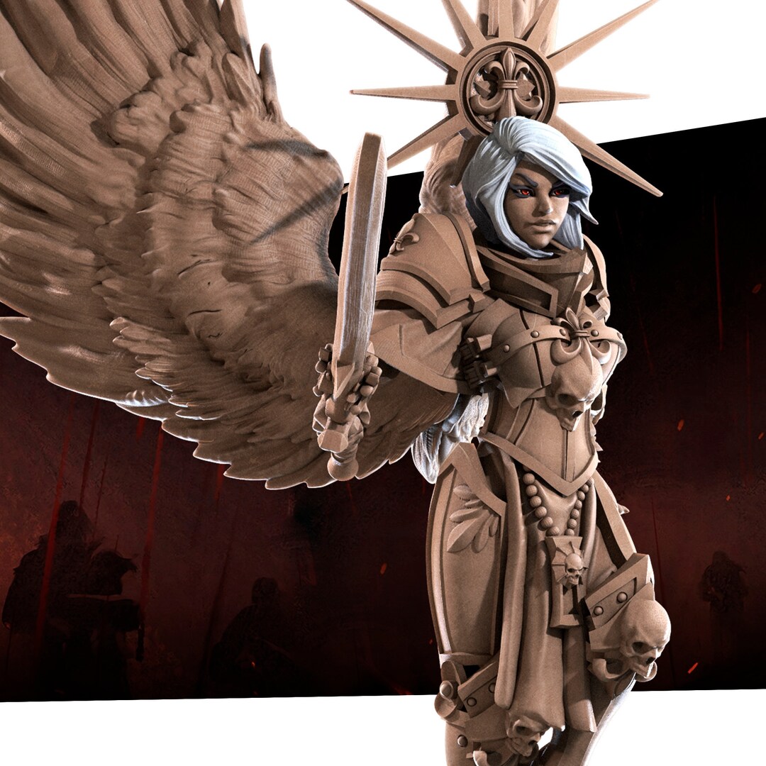 Lightbringer Angel Miniature, Soledad Tabletop RPG Miniature Bite the ...
