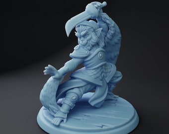 Synthwave Bard Miniature Twin Goddess Miniatures Tabletop RPG Miniature ...