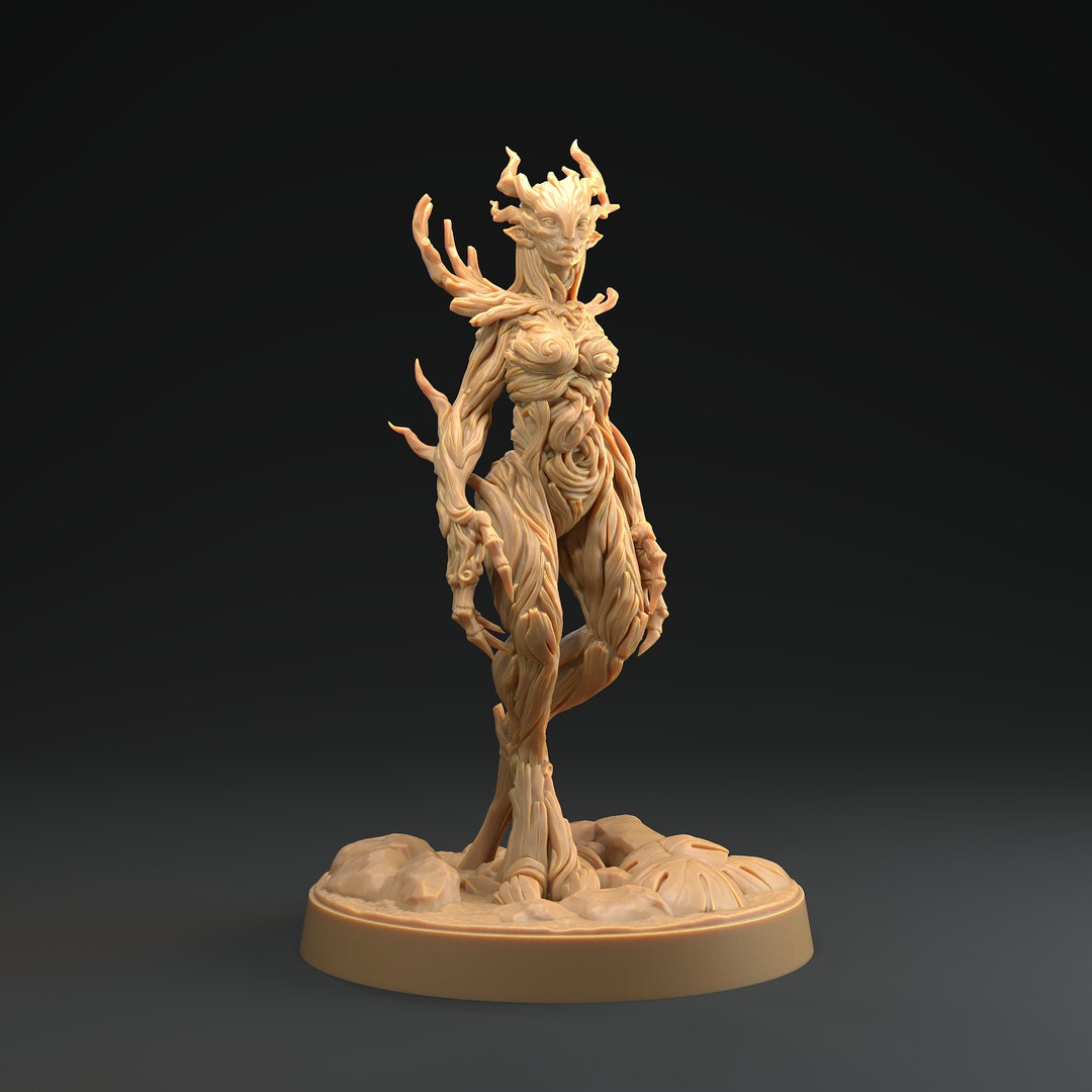 Dryad Miniature Tabletop Rpg Miniature Dragon Trappers Lodge Roleplaying 3d Printed Fantasy Mini