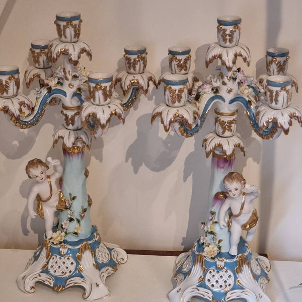 Porcelain Candelabra - Etsy