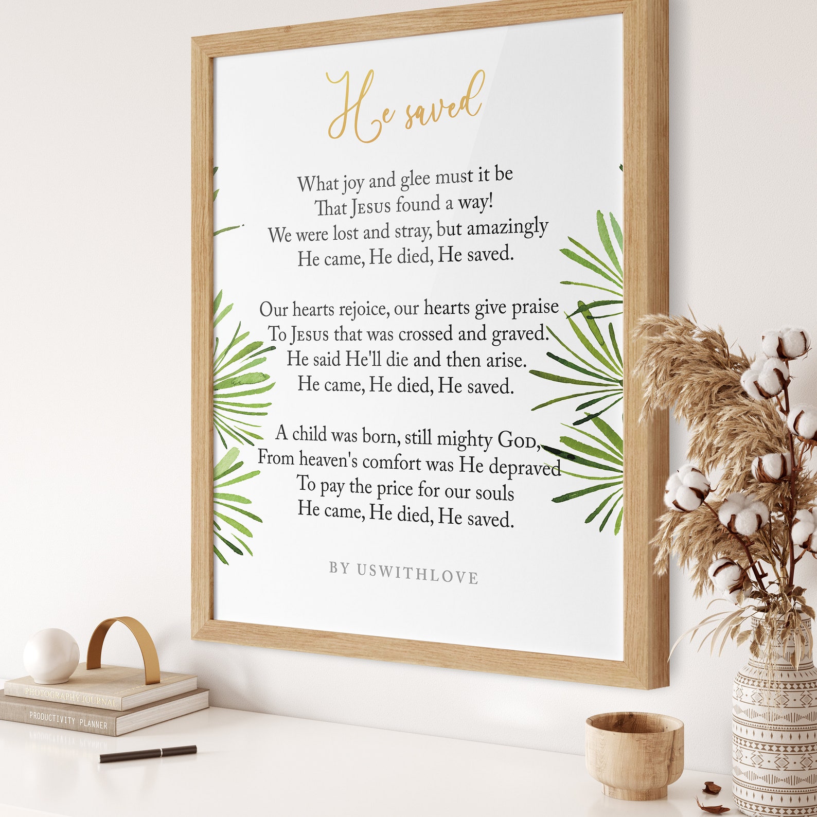 Original Christian Artwork Poem About Easter, Typography Printable Art ...