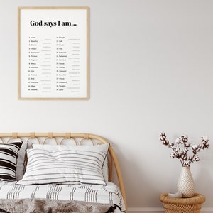 30 Daily Affirmations Wall Art With Bible Verses, Positive Affirmations ...
