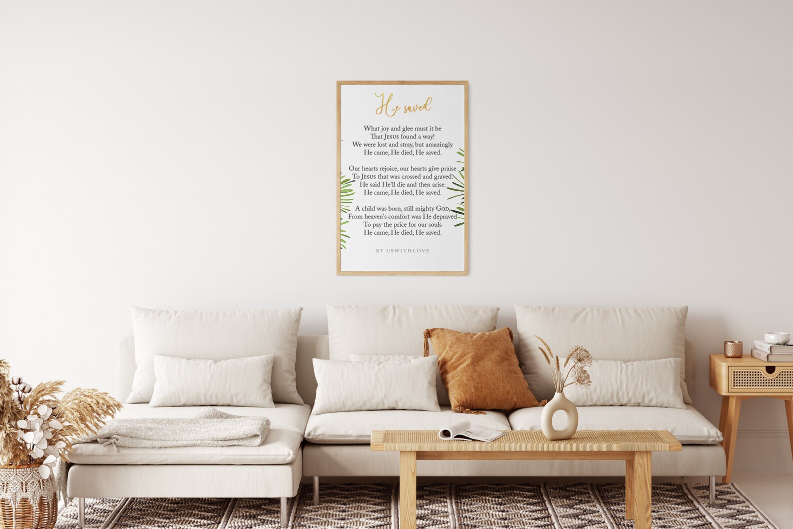 Original Christian Artwork Poem About Easter, Typography Printable Art ...