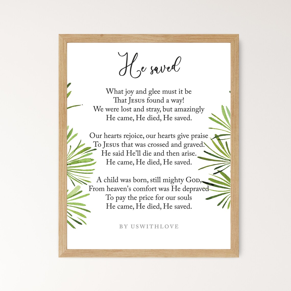 Christian Artwork Poem About Easter, Printable Easter Wall Art ...