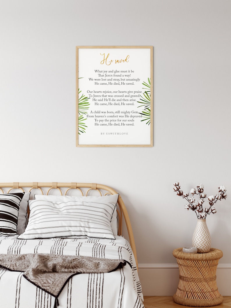 Original Christian Artwork Poem About Easter, Typography Printable Art ...