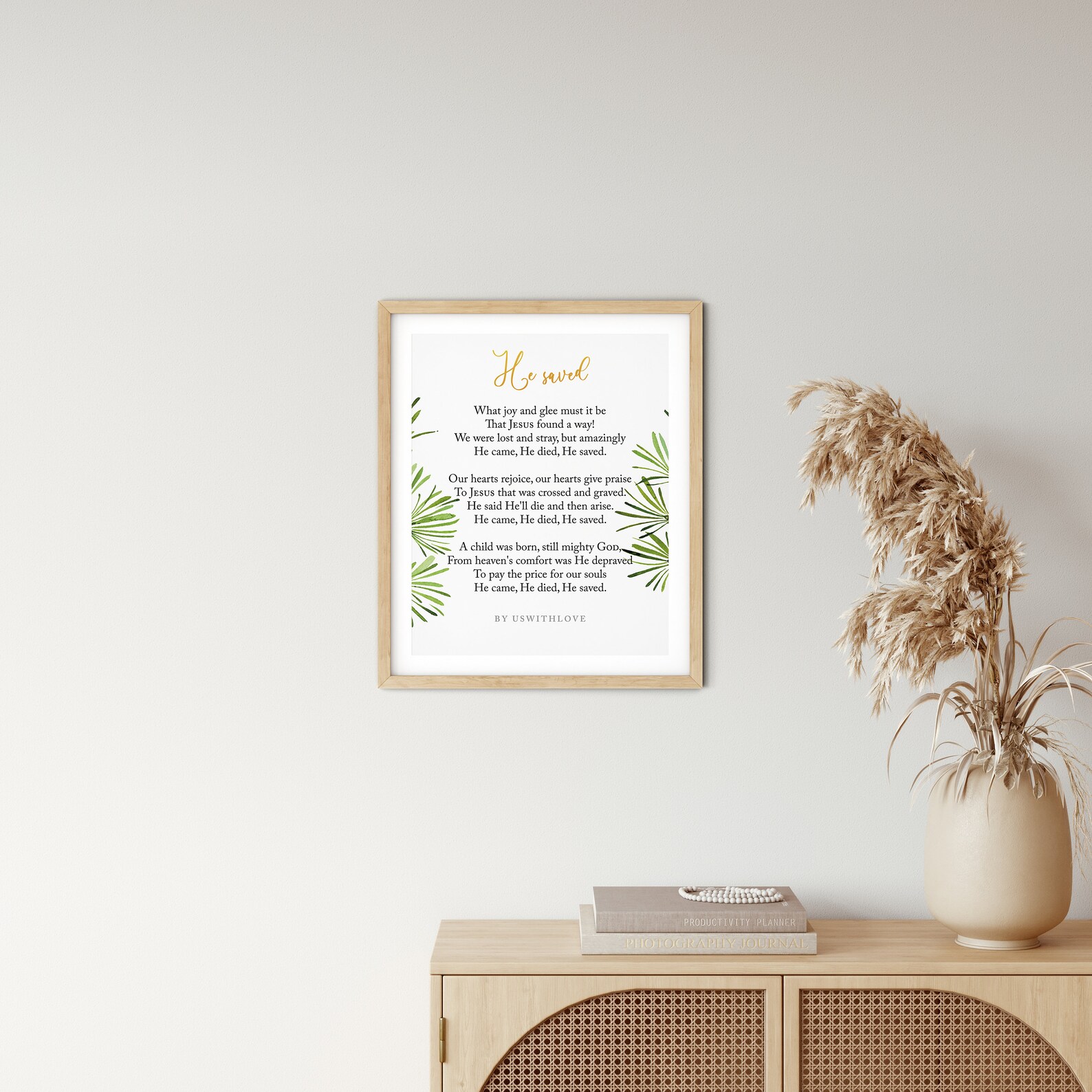 Original Christian Artwork Poem About Easter, Typography Printable Art ...