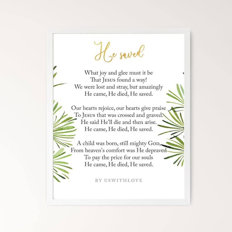 Original Christian Artwork Poem About Easter, Typography Printable Art ...
