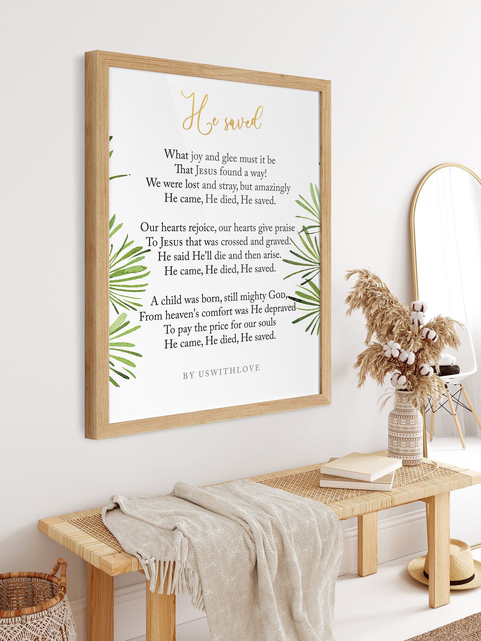 Original Christian Artwork Poem About Easter, Typography Printable Art ...