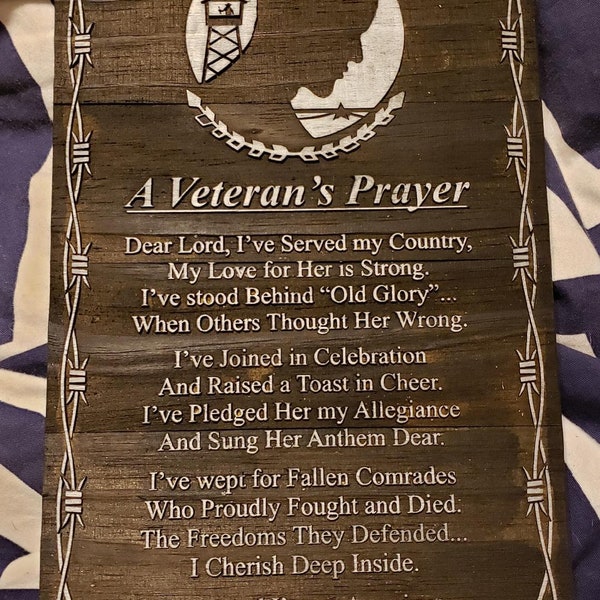 Veterans Prayer - Etsy