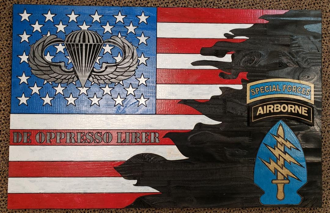 Special Operations Wooden Flag - Etsy