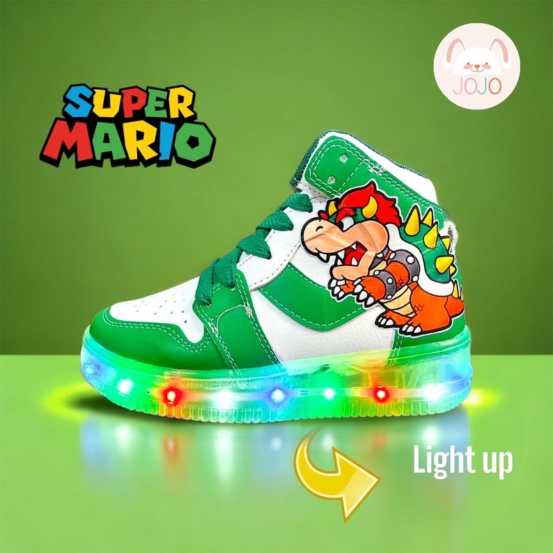 Bowser Light up Sneakers - Etsy