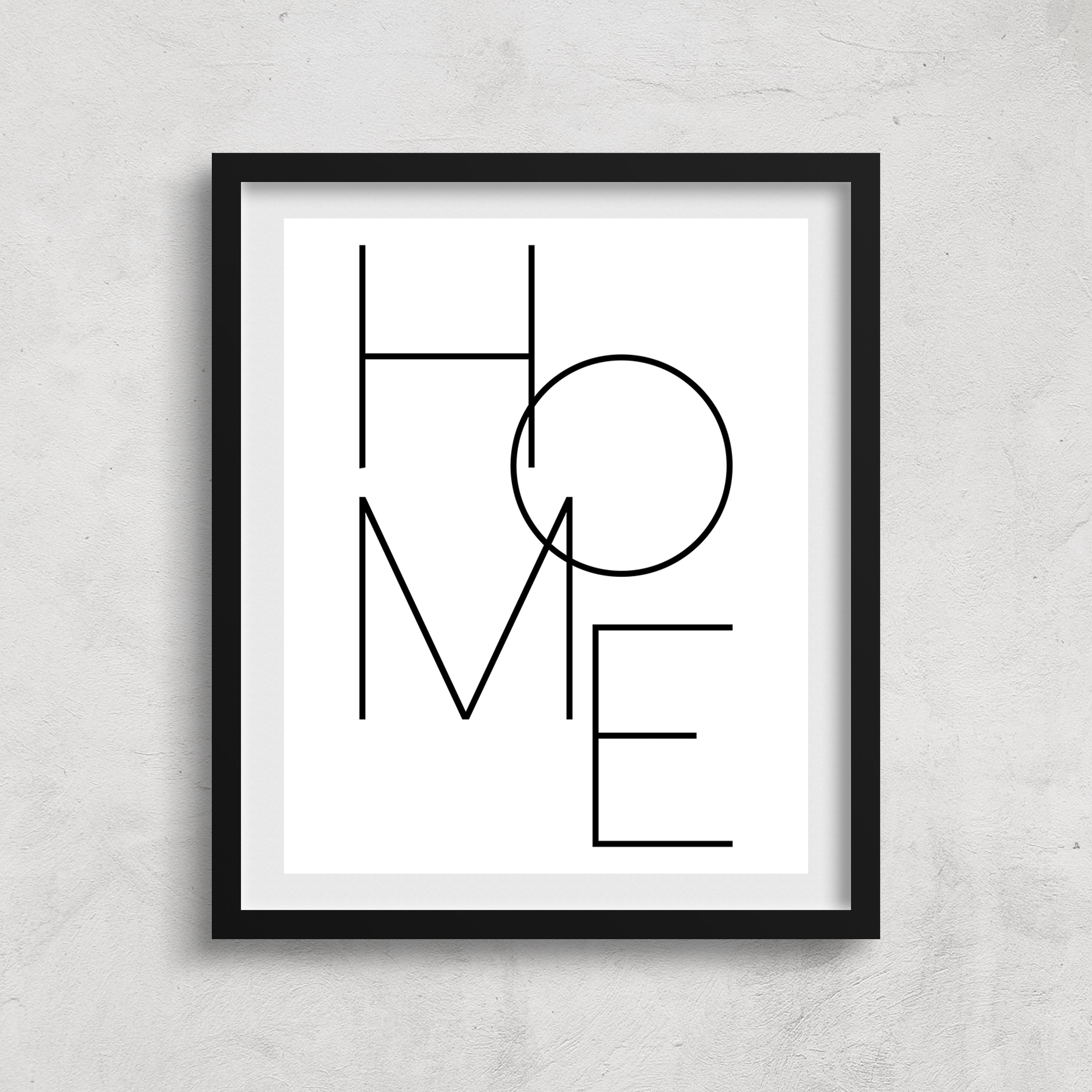 Home Print, Printable Wall Art, Typography Print, Motivational Poster ...