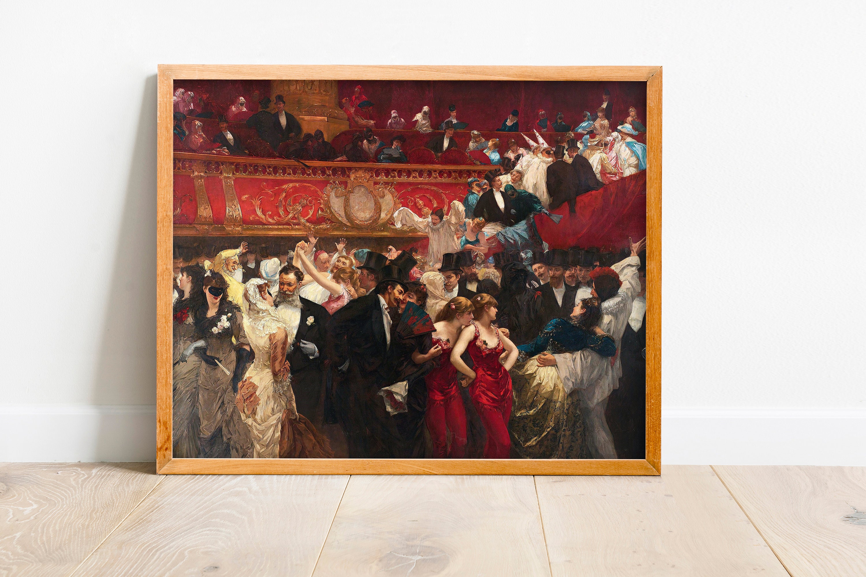 Masquerade Ball Room Painting, Classic Fine Art Prints, Vintage ...