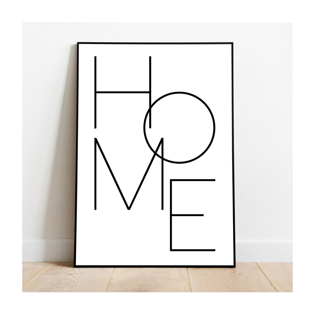 Home Print, Printable Wall Art, Typography Print, Motivational Poster ...
