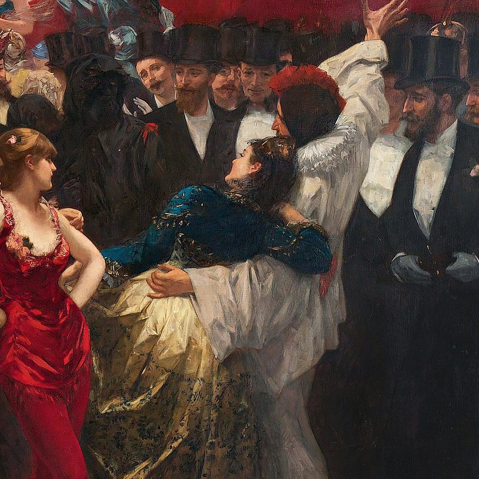 Masquerade Ball Room Painting, Classic Fine Art Prints, Vintage ...