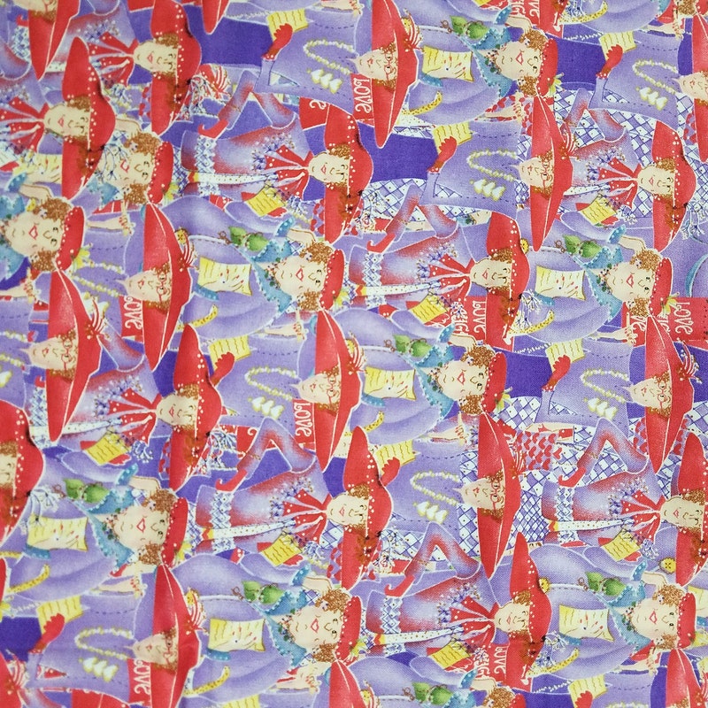 Red Hat Society Fabric - Etsy