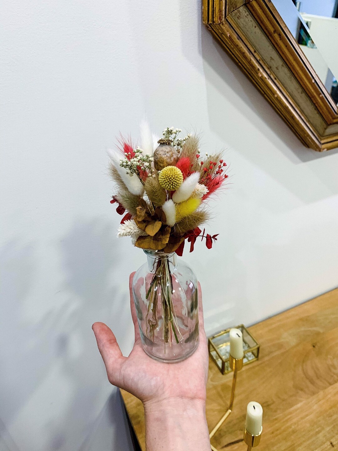 Bouquet of Dried Flowers With Soliflore - Etsy
